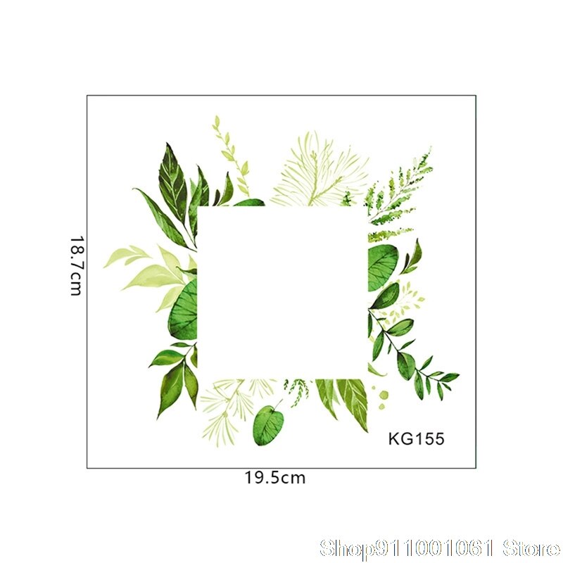 Green Plant Switch Wall Sticker DIY Peony Rose Flo... – Grandado