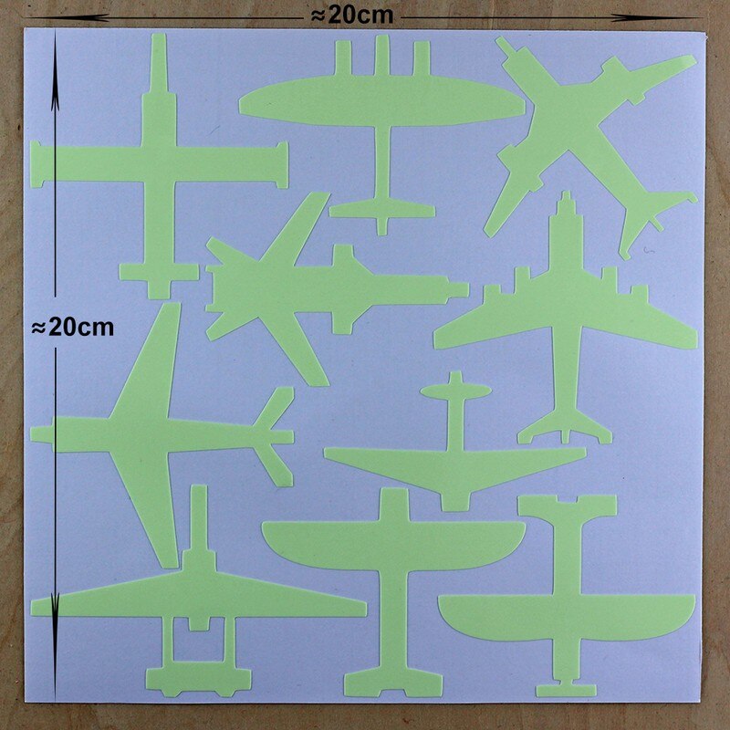 10pcs Planes Luminous Wall Switch Sticker Decal Ki... – Grandado