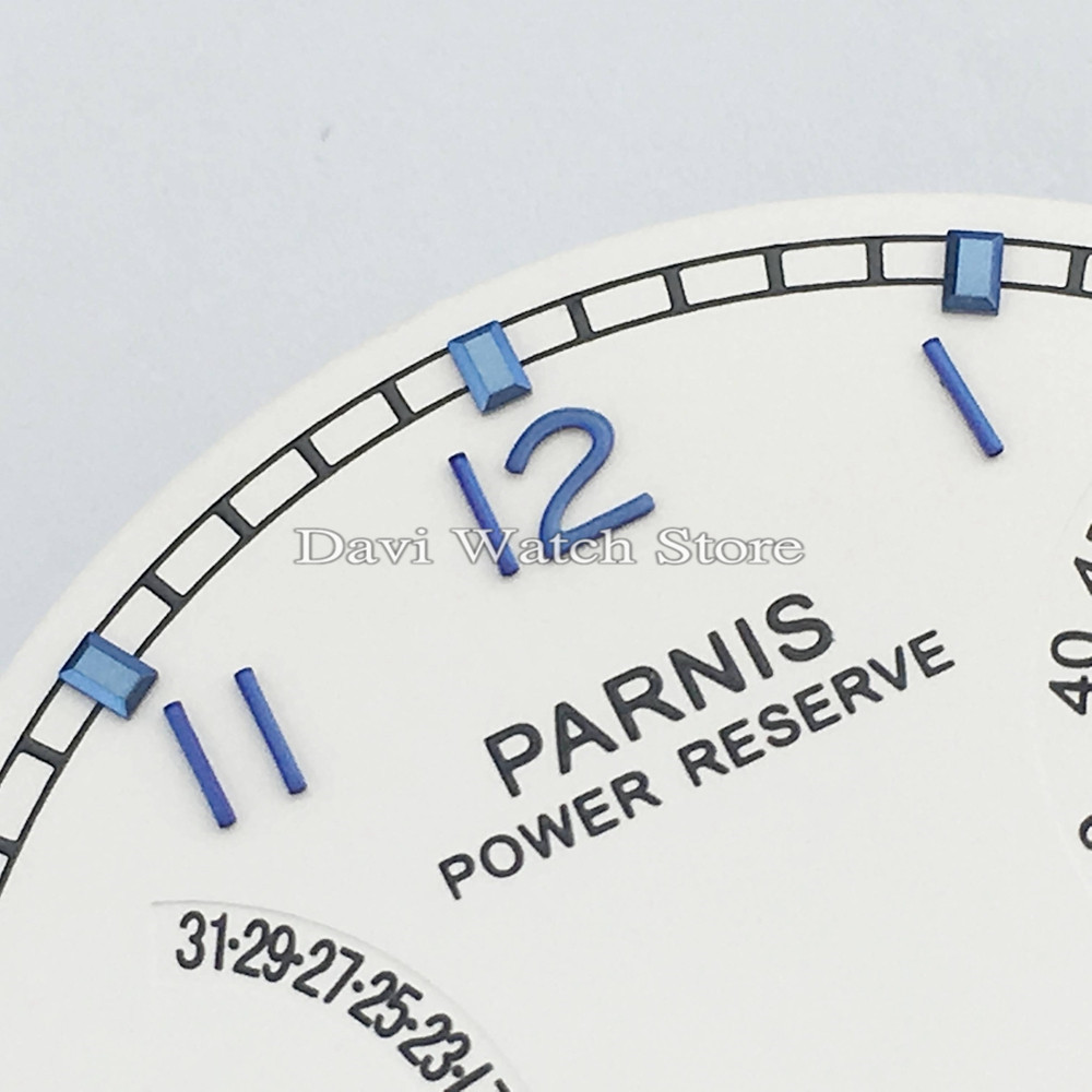 37mm Parnis White Face Fit Seagull ST2505 Automati... – Grandado
