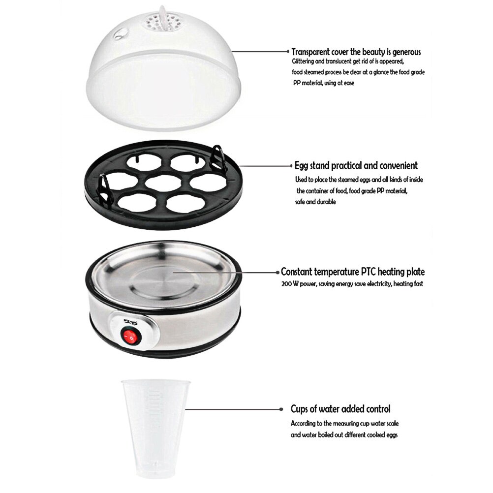 1pc Convenient Mini Egg Boiler Stainless Steel Tim... – Vicedeal