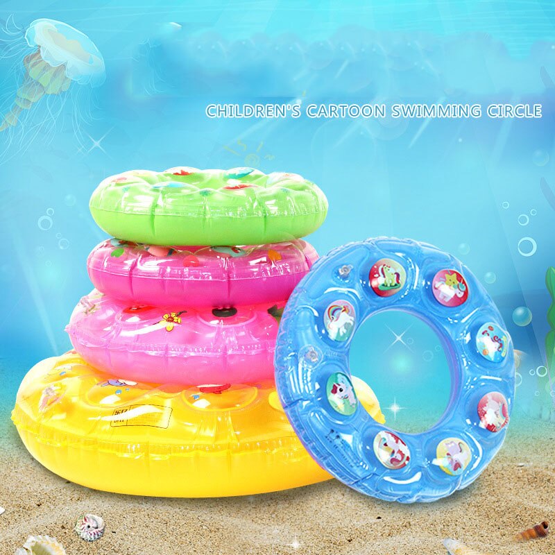 Summer Baby Kids Cartoon Safety Swimming Ring Infl... – Grandado