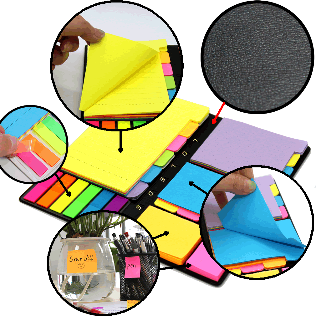 Colour Mini Memo Pad N Times Sticky Notes School S... – Vicedeal