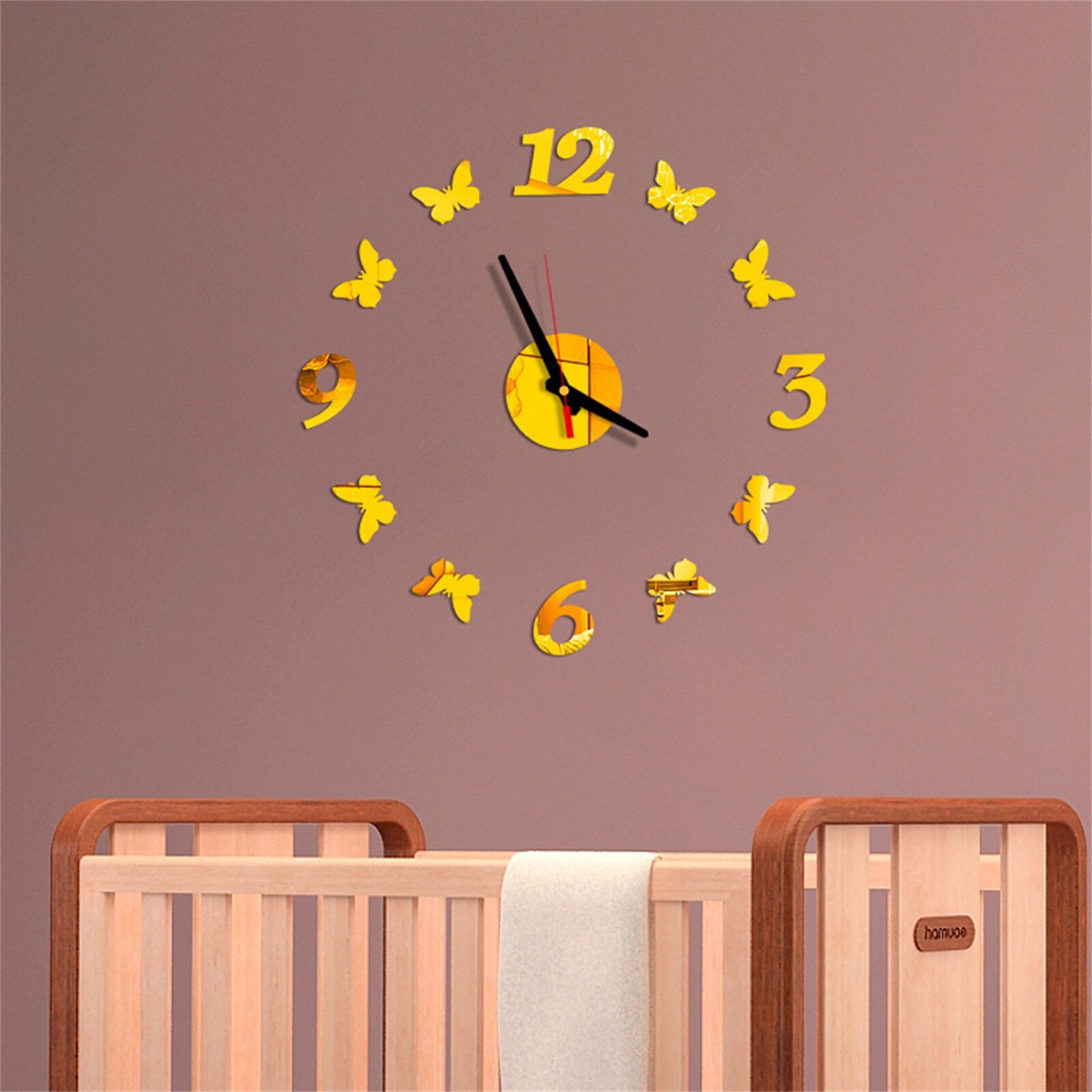Reloj de pared 3D con espejo, pegatinas de pared c... – Grandado