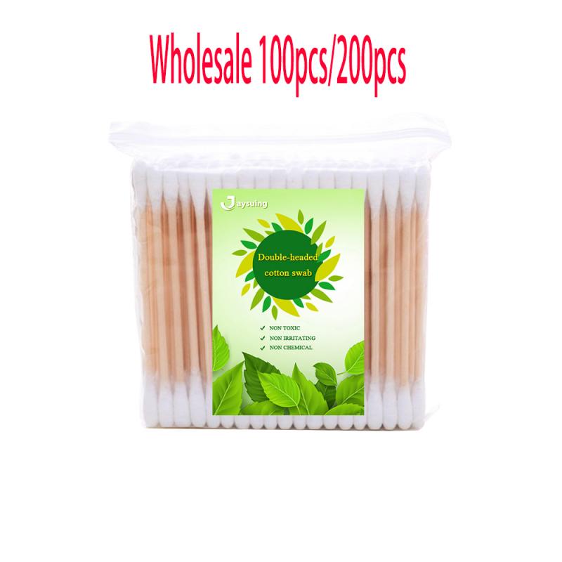 100/ 200pcs Portable Double Head Cotton Swabs Disp... – Grandado