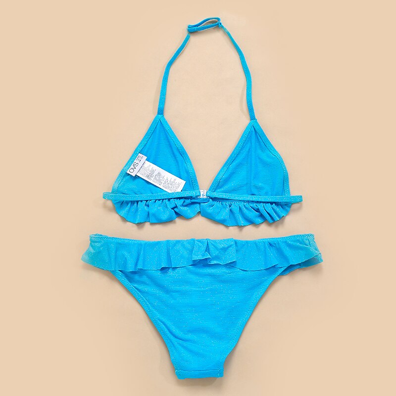 Girls Swimsuit Two Piece 4-16 Years Children's Swi... – Vicedeal