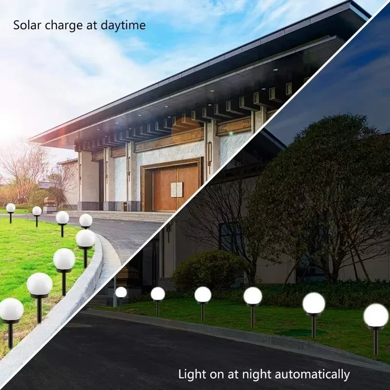 LED Solar Garden Round Ball Light Waterproof Outdo... – Grandado