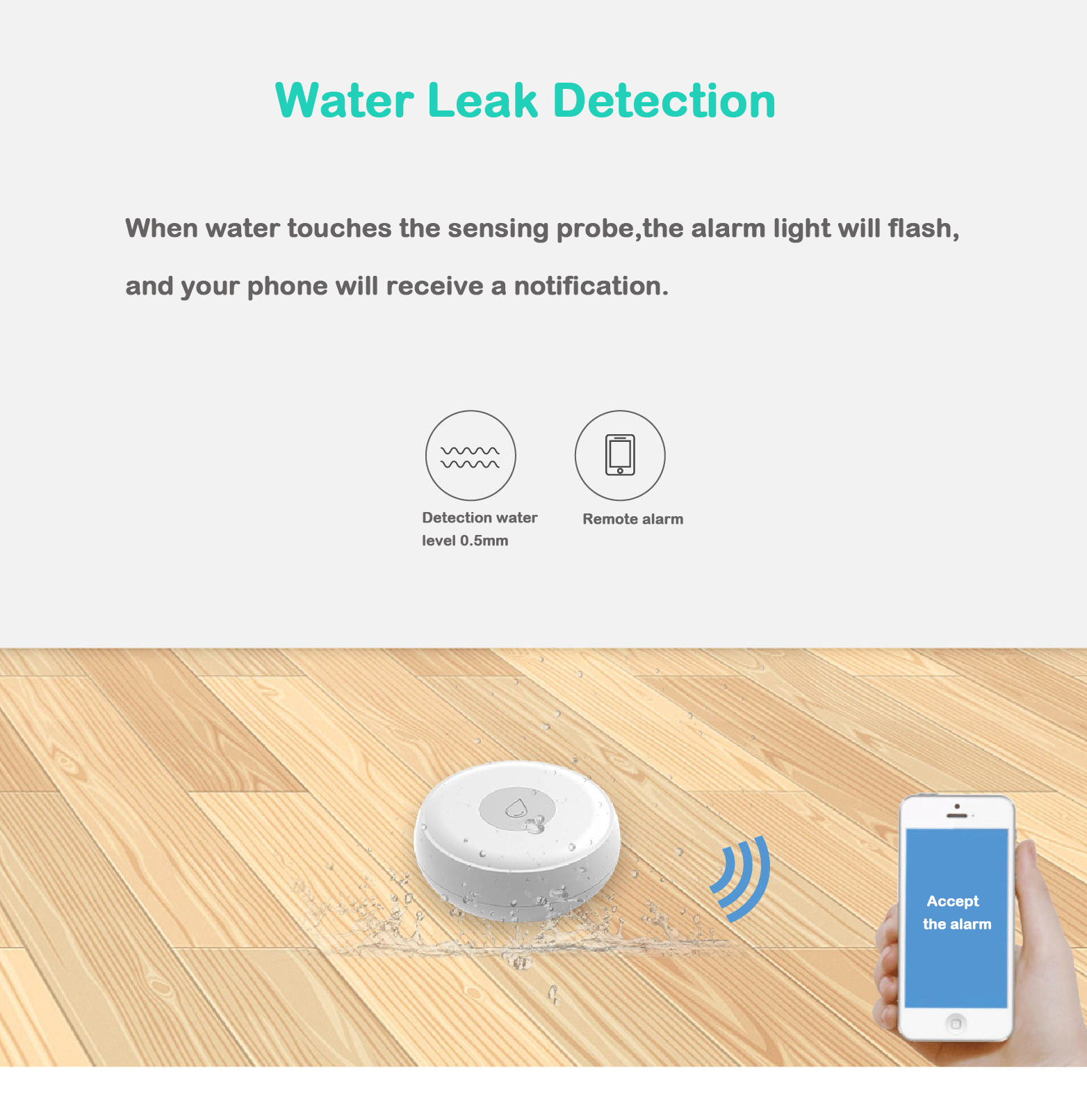 Tuya Zigbee Smart Home Water Sensor Lek Detector F... – Vicedeal