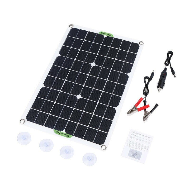 Kit de Panel Solar de 180W, cargador de 12V con co... – Grandado