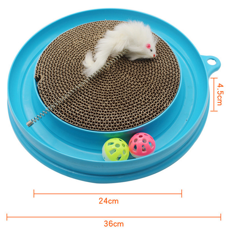PET Bergan Turbo Scratcher Cat Toy With Mouse Hand... – Grandado
