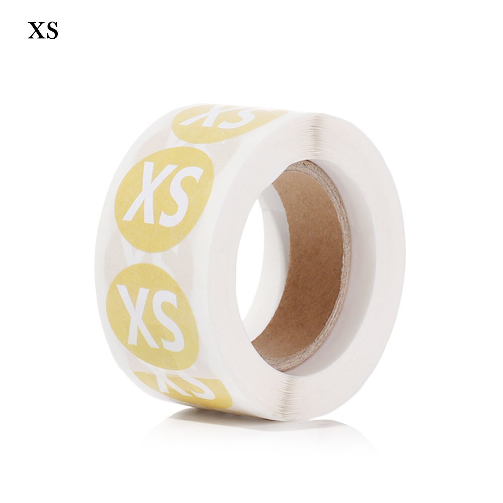 500Pcs XS/S/M/L/XL/XXL Self-Adhesive Size Labels F... – Vicedeal
