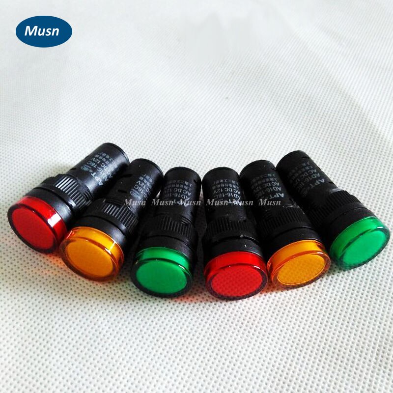 20 stk/parti led indikator lamap dia .16mm ad16-16... – Vicedeal