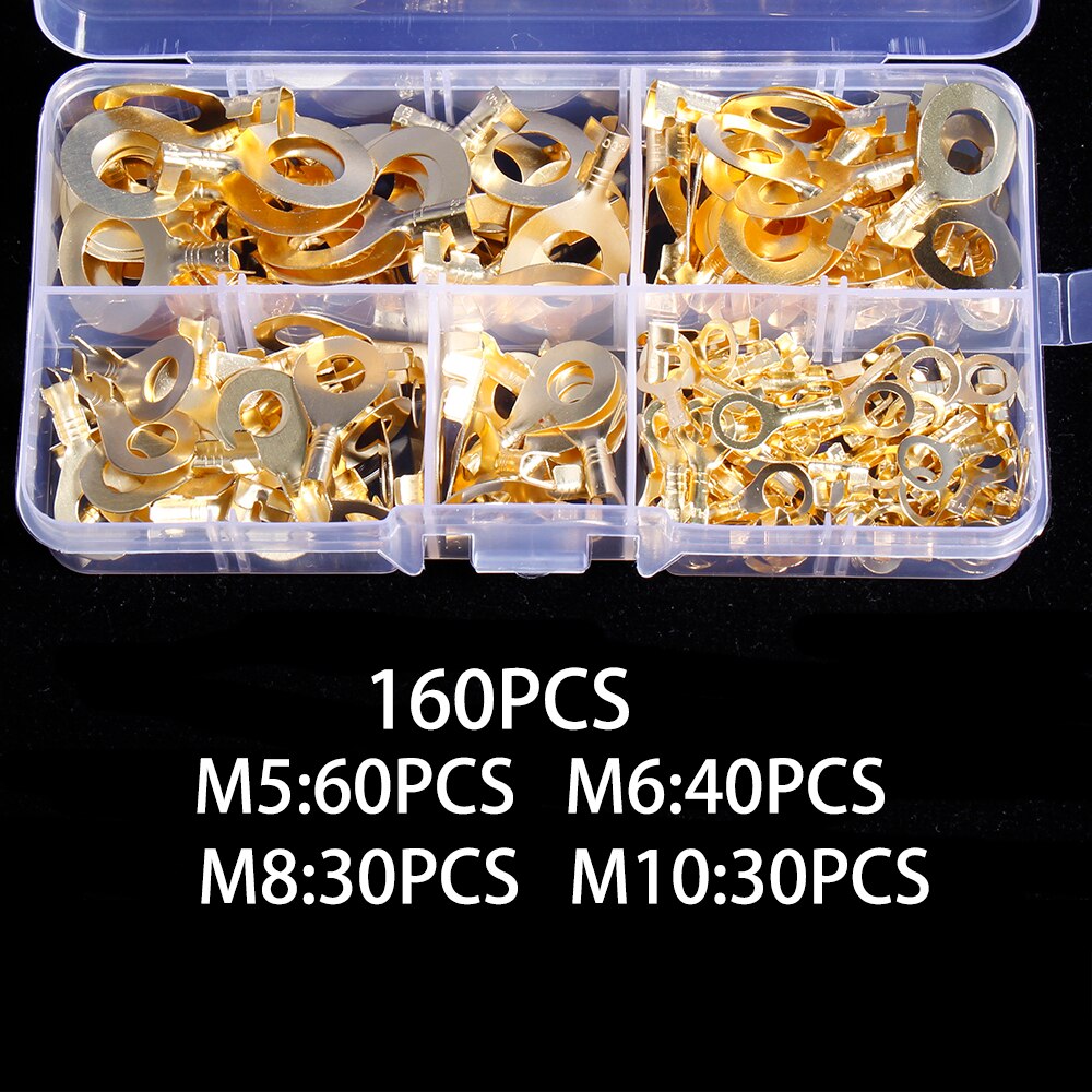 Copper Electrical Terminals Ring Lugs Eyes Wire Cr... – Grandado