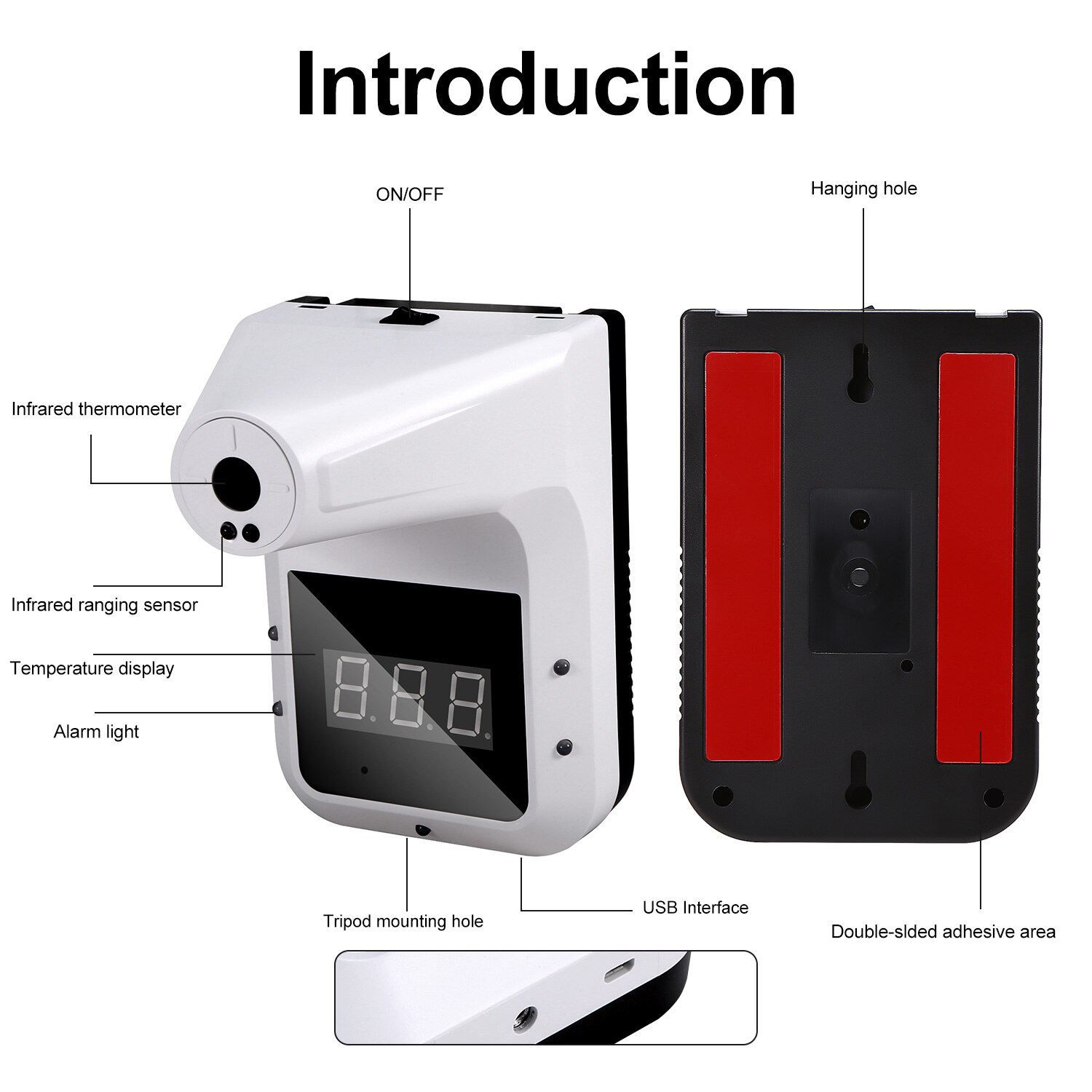 Touchless Hanging Infrared termometro°C/°F switch ... – Grandado