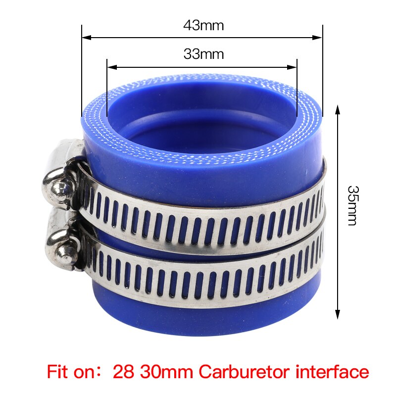 Motorcycle Carburetor Rubber Adapter Inlet Intake ... – Vicedeal