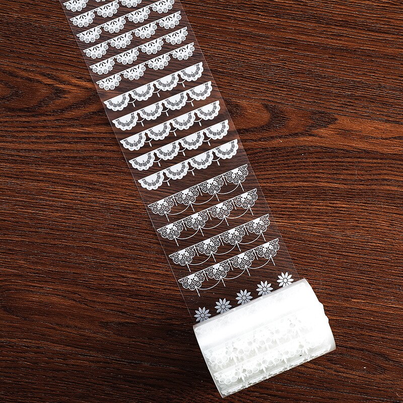 Transparent lacewashi tejp retro växt blomma vit s... – Grandado