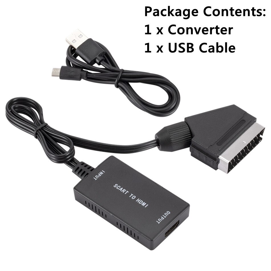 1080P SCART HDMI-compatible Video Audio Upscale Co... – Grandado