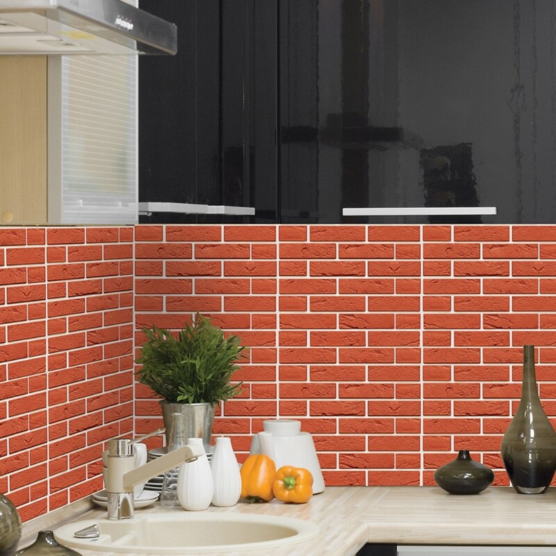 3D Wall Brick Sticker Waterproof Stone Art Wallpap... – Grandado