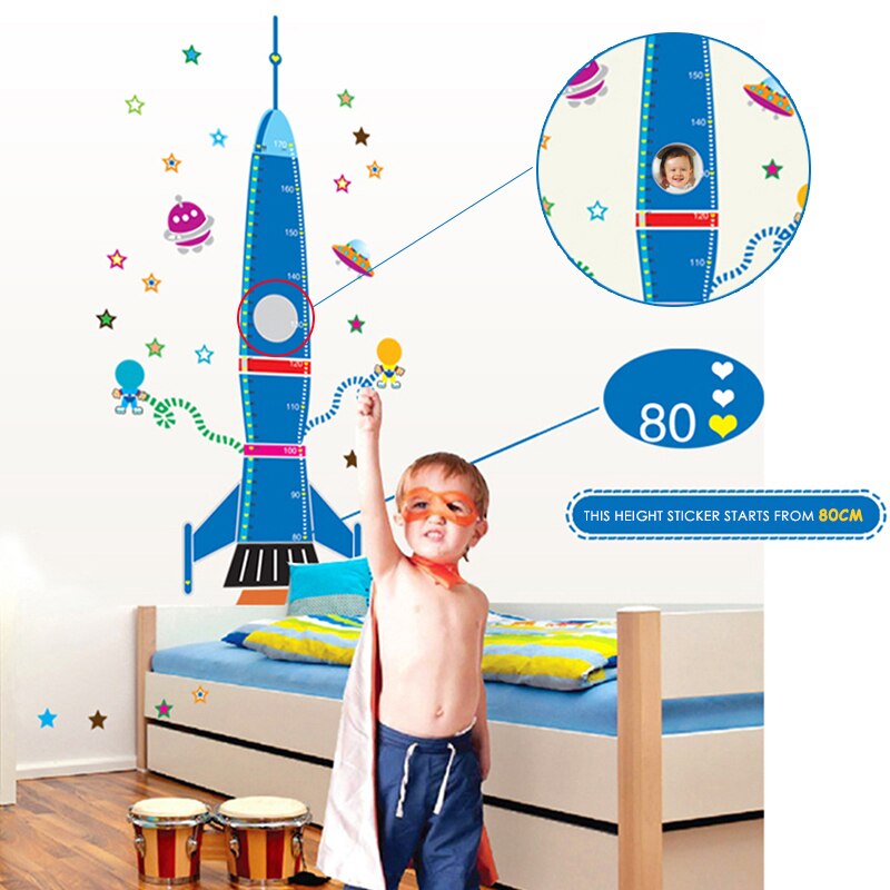 Space Rockets Style Stickers Cute Movable Wall Sti... – Grandado