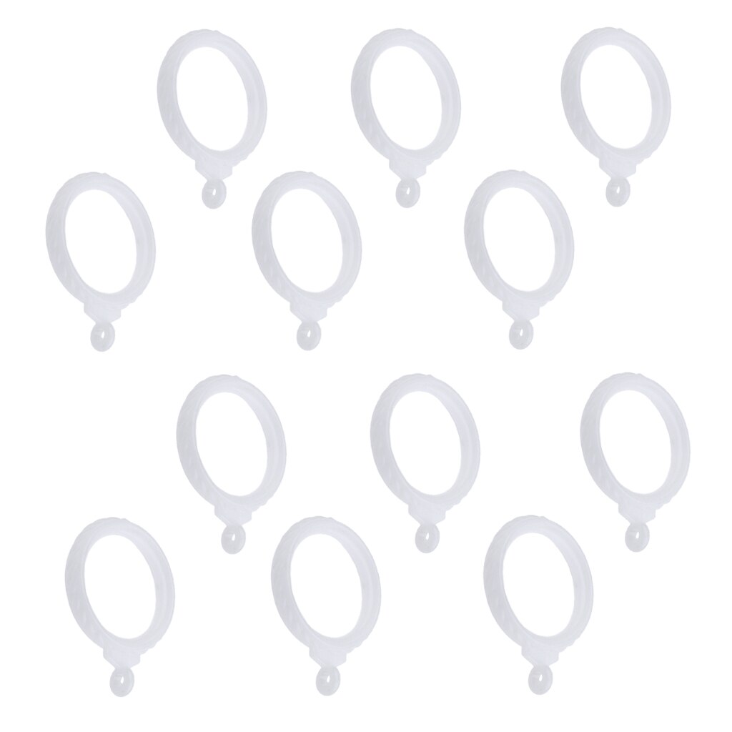 Set of 12Pcs Roman Curtain Ring Hook Valance Tidy ... – Grandado