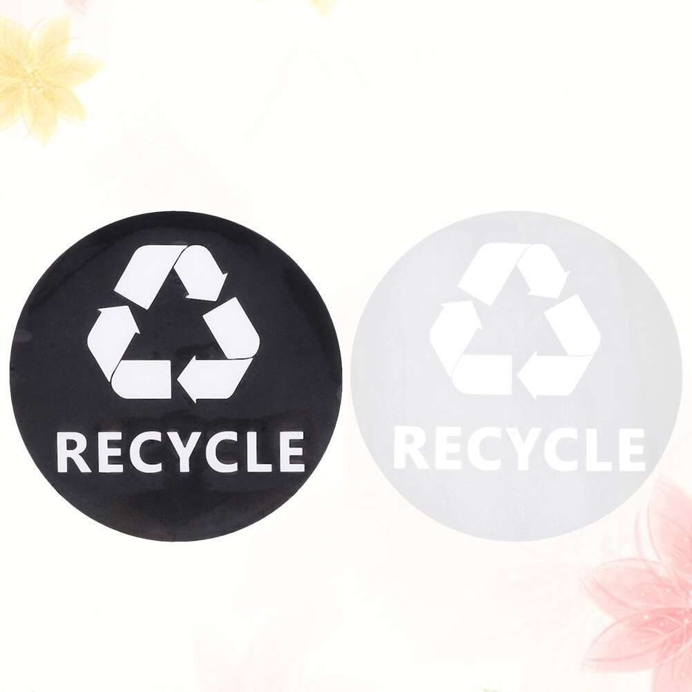 4PCS PVC Müll Kann Müll Bin Recycling-Symbol Aufkl... – Grandado