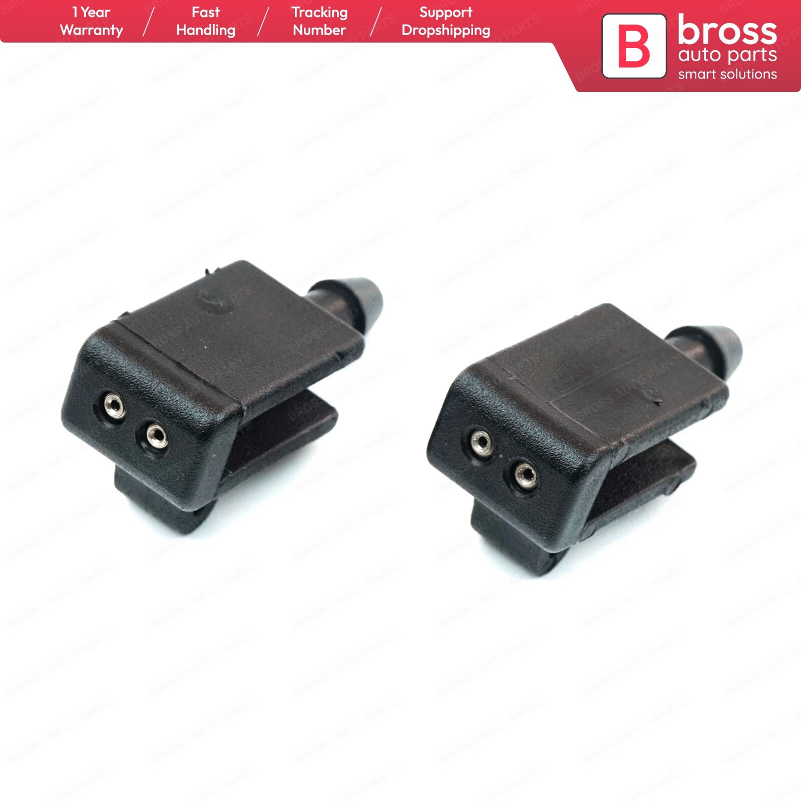 Bross Auto Teile BSP530 2 Stück Frontscheibe Wasser Waschanlage Düse ...