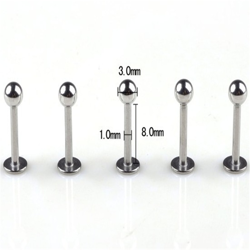 5Pcs Surgical Stainless Steel Tragus Helix Bar Bal... – Grandado