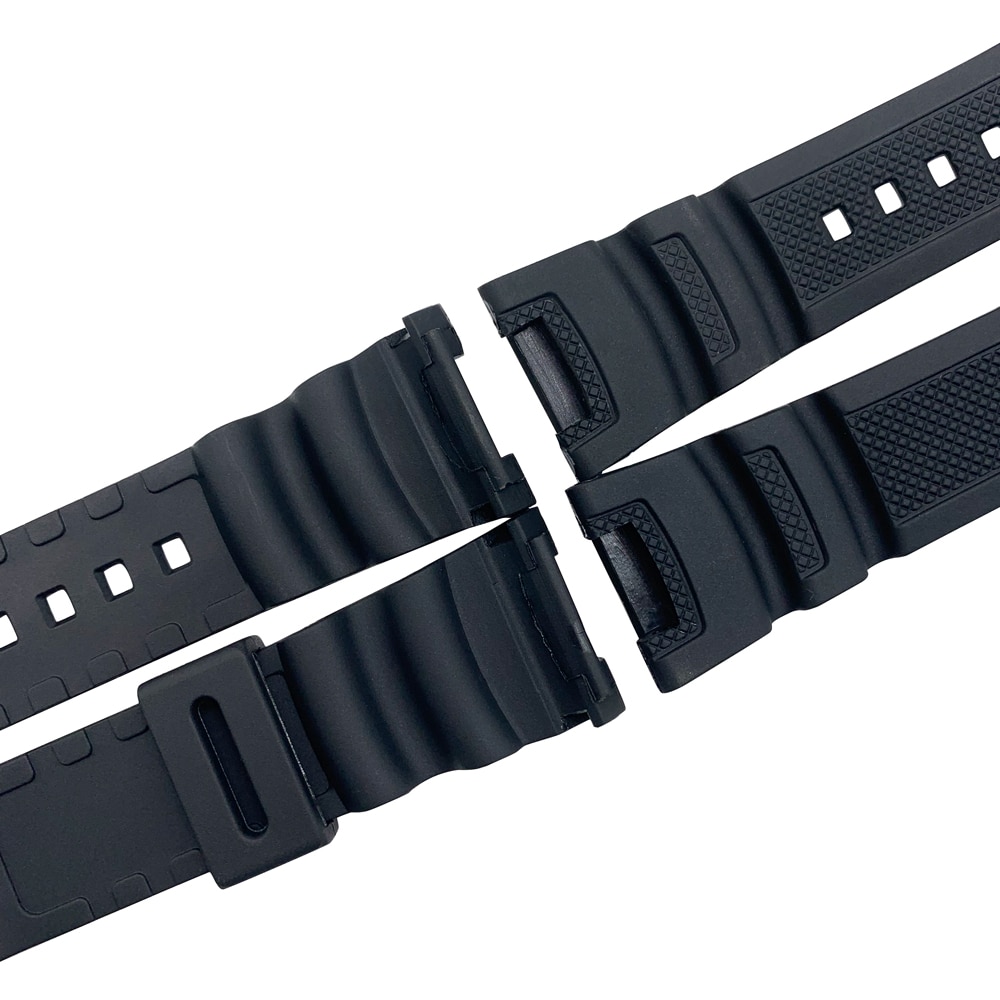 Silicone Watchband Women Men Black Sport Diving Wa... – Grandado