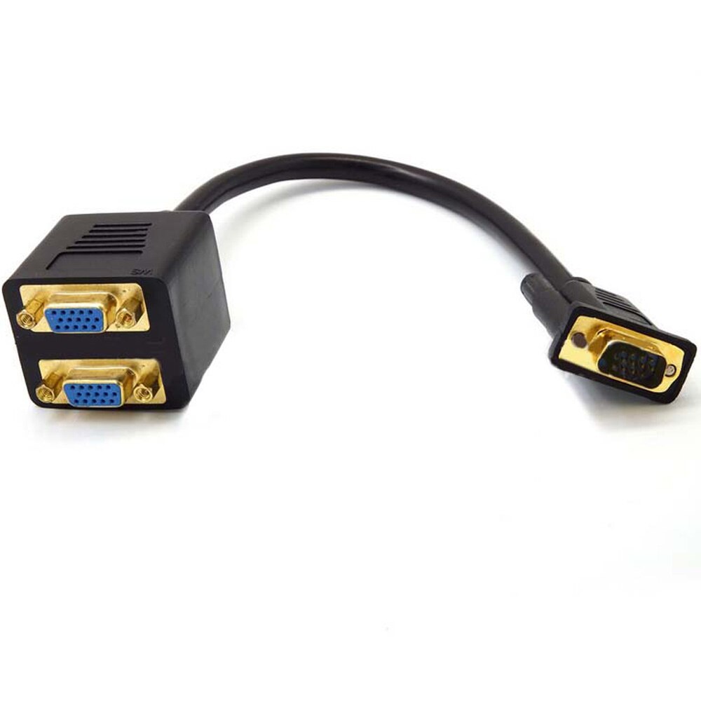 Vga 1 Male To Dual 2 Vga Female Sockets Converters Grandado