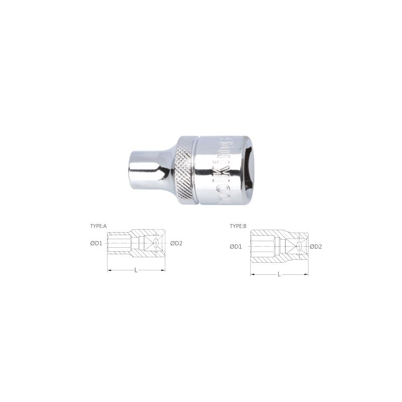 7pcs 6.3mm 1/4" spline socket hexagon Socket Set C... – Grandado