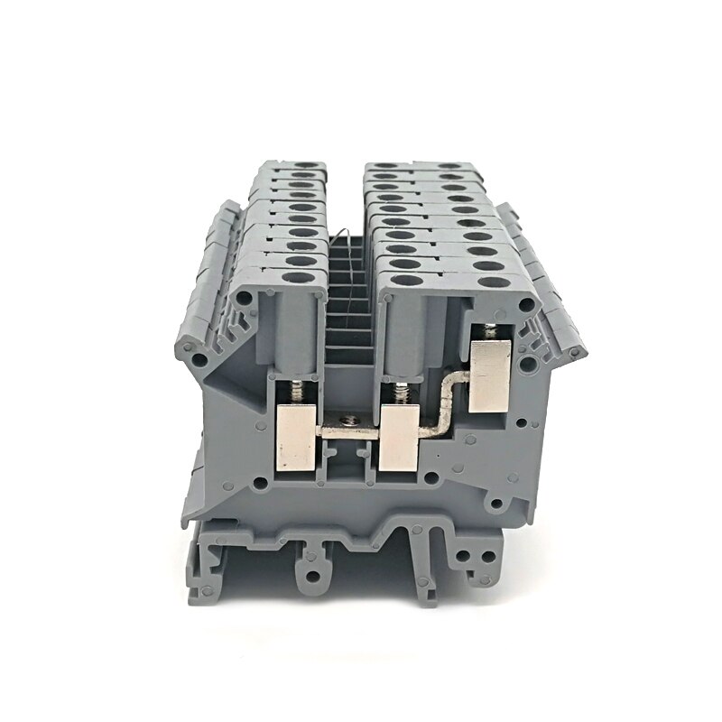 2Pcs Din Rail Dual Row Screw Terminal Blocks UK5-T... – Grandado