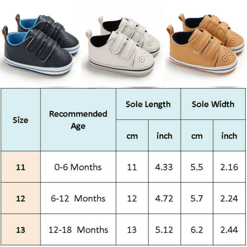 Newborn Baby Boy Girl Crib Shoes Leather Infant To... – Grandado
