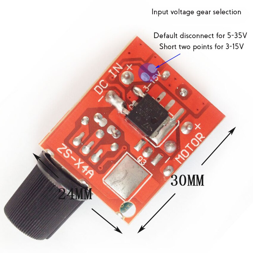 Mini DC Motor PWM Governor 3V6 12 24 35V 90W Speed... – Vicedeal