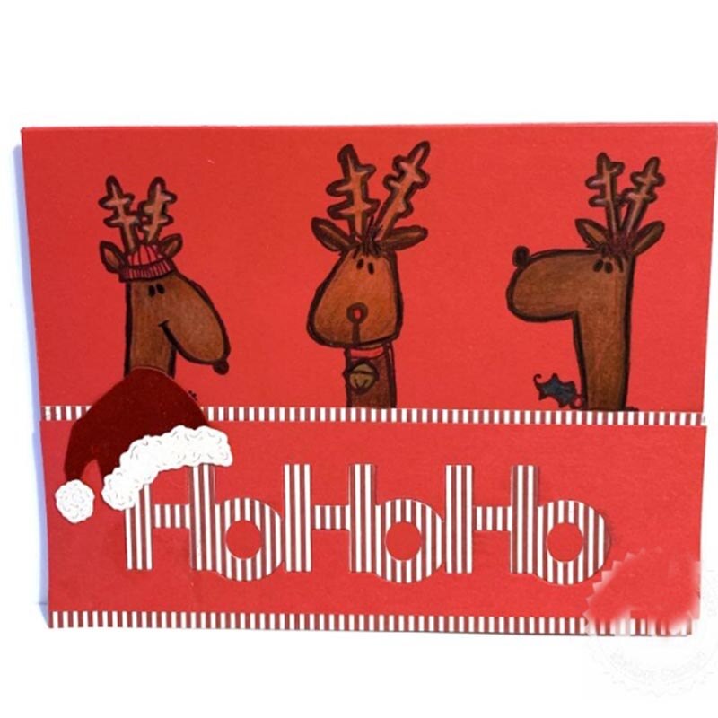 Christmas HOHOHO letter METAL CUTTING DIES Stencil... – Grandado