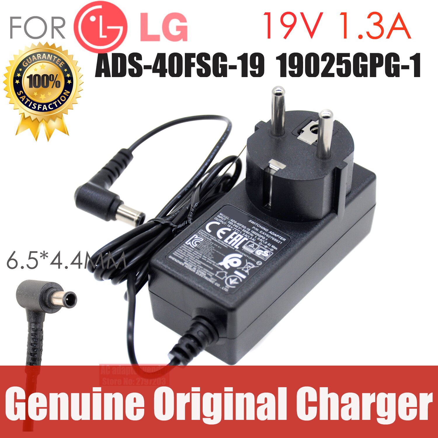 Voor Lg 19V 1.3A ADS-40FSG-19 19025Gpcn 19025GPG-1... – Grandado