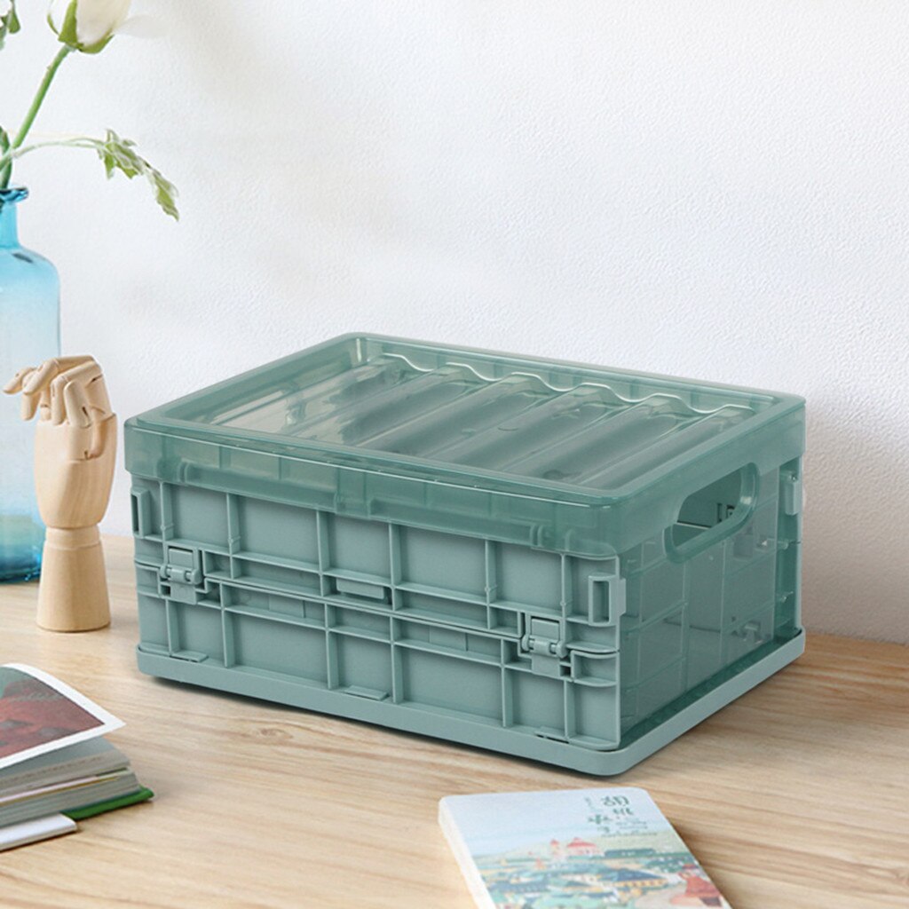 Plastic Folding Storage Container Basket Crate Box... – Grandado