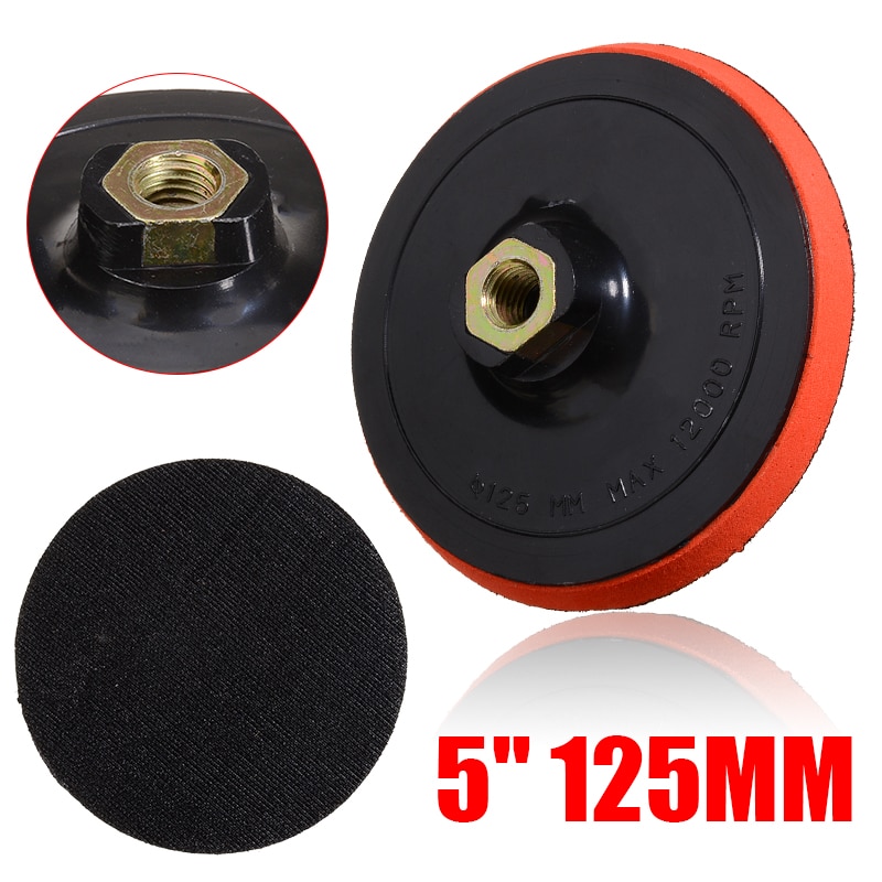 5 Inch 125mm M14 Sanding Pad Thread Adhesive Polis... – Grandado
