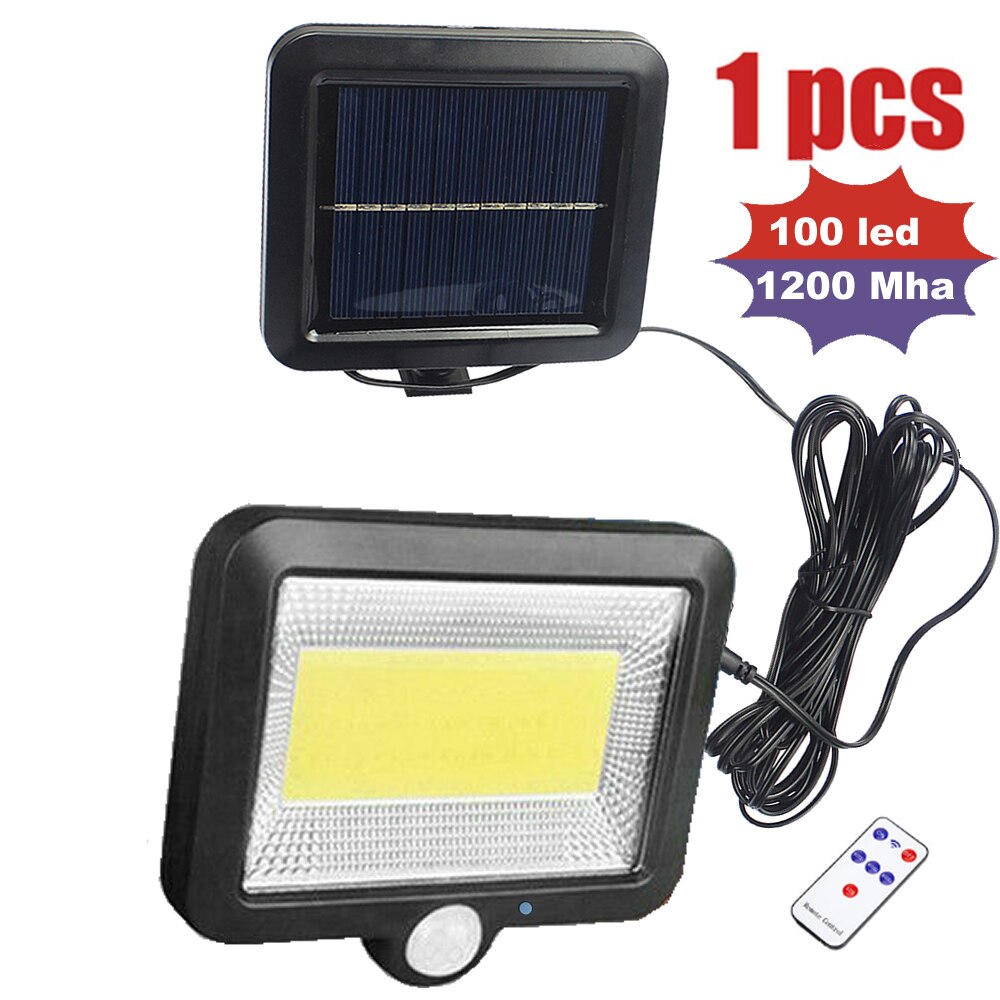 100 Led Solar Lamp Sensor Zonne-energie Panel Led ... – Grandado