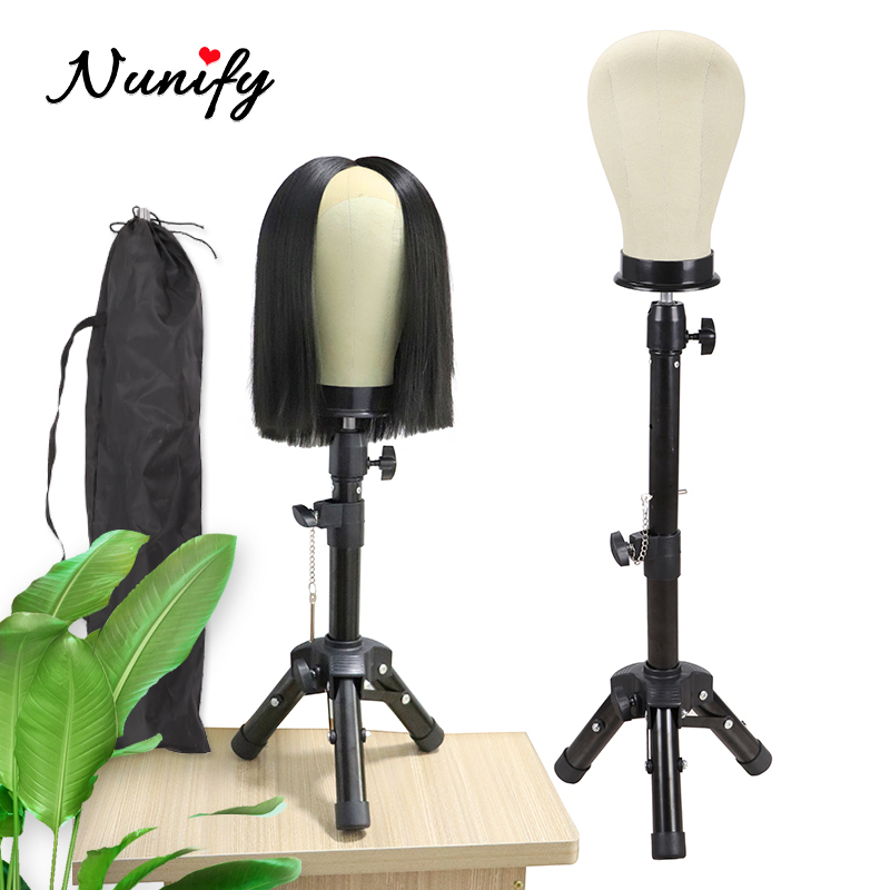 Nunify 21-25Inch Training Mannequin Head Canvas Bl... – Grandado