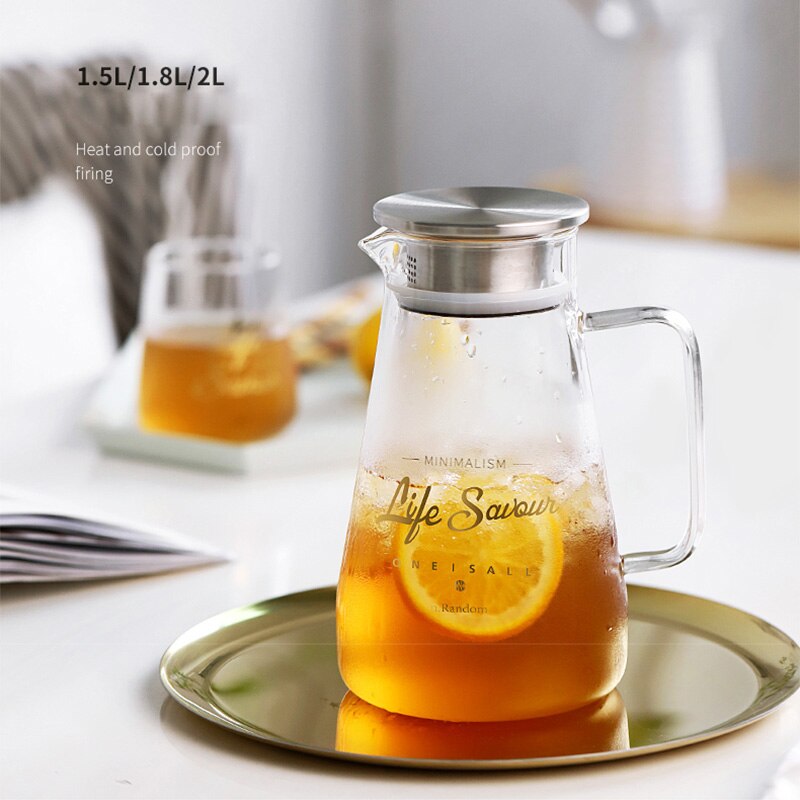 Borosilicate Glass Pitcher Water Kettle Heat Resis... – Vicedeal