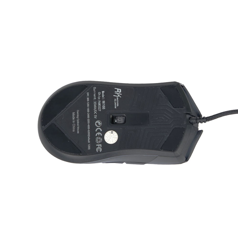 Royal Kludge RK168 WIred Gaming Mouse with RGB Bac... – Vicedeal