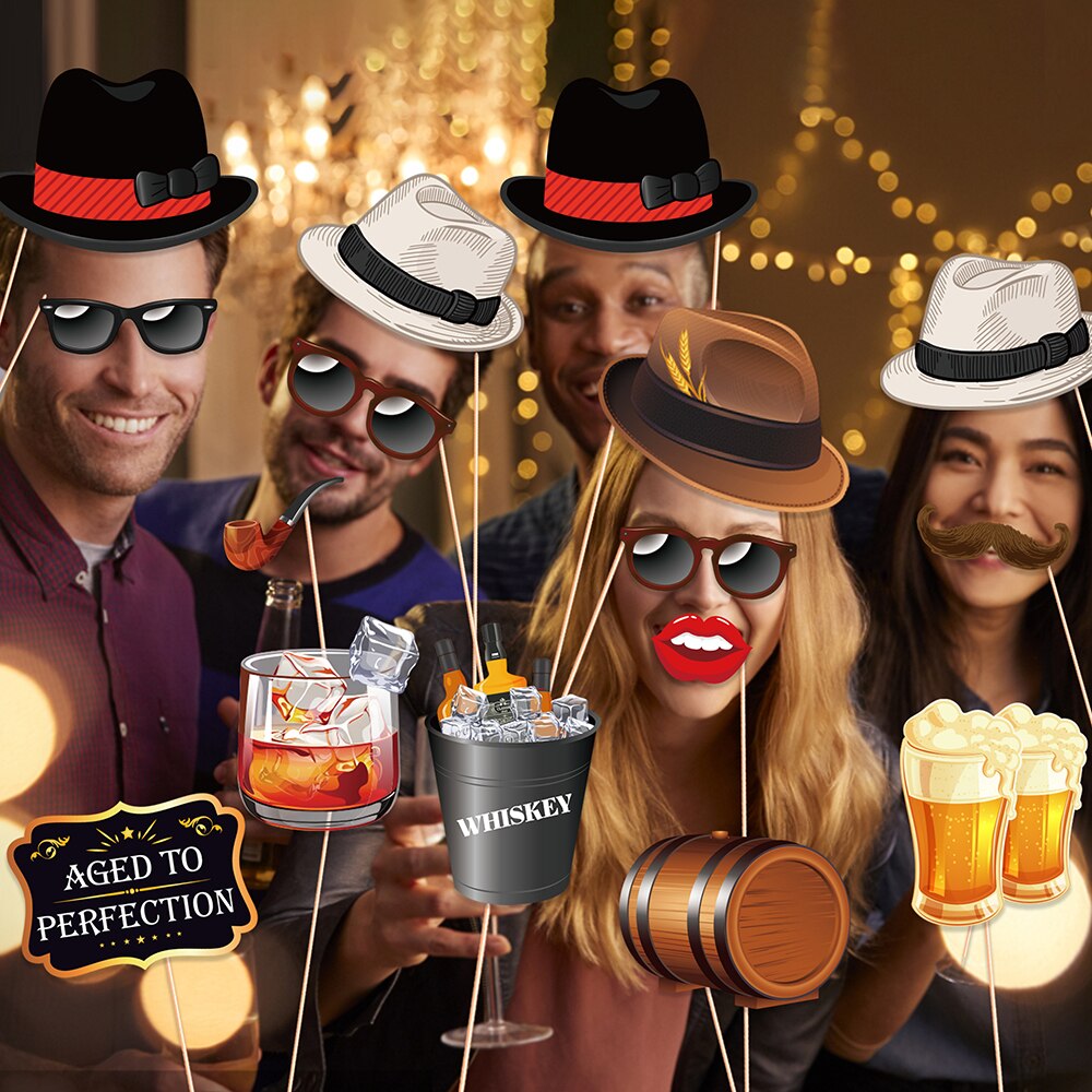 25pcs Adults Whiskey Wine Beer DIY BIRTHDAY Party ... – Vicedeal