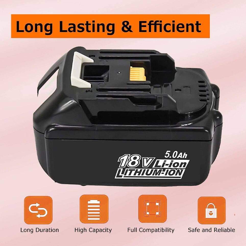 2022 18V battery BL1850B replacement battery BL185... – Grandado