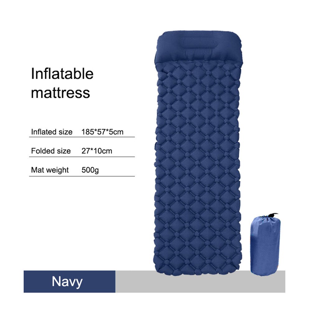 Outdoor Camping Opblaasbare Matras Met Kussen Enke... – Grandado