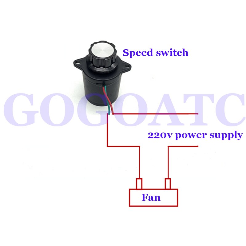 Kitchen fan speed switch 750w high power 220v step... – Grandado