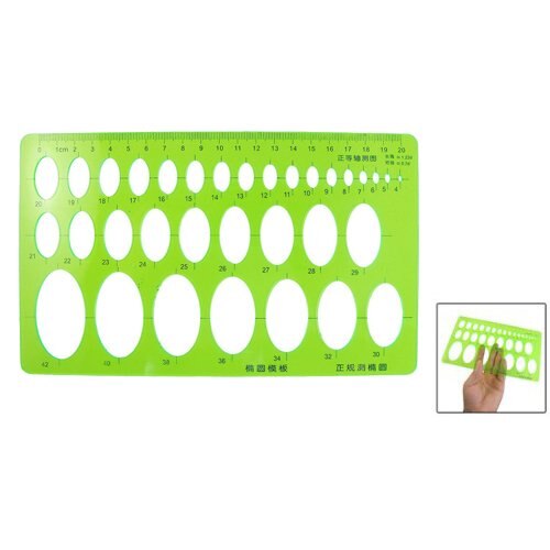 Plastic Students Transperant Chart Oval Template R... – Grandado