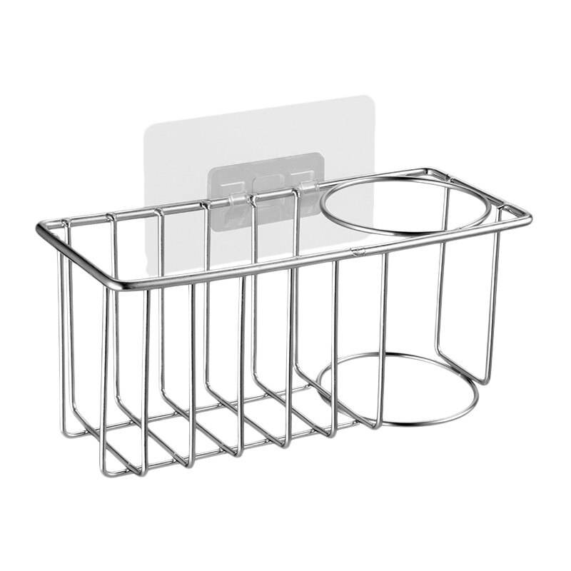 Zelfklevende Spons Houder Borstel Houder 2-In-1 Si... – Vicedeal