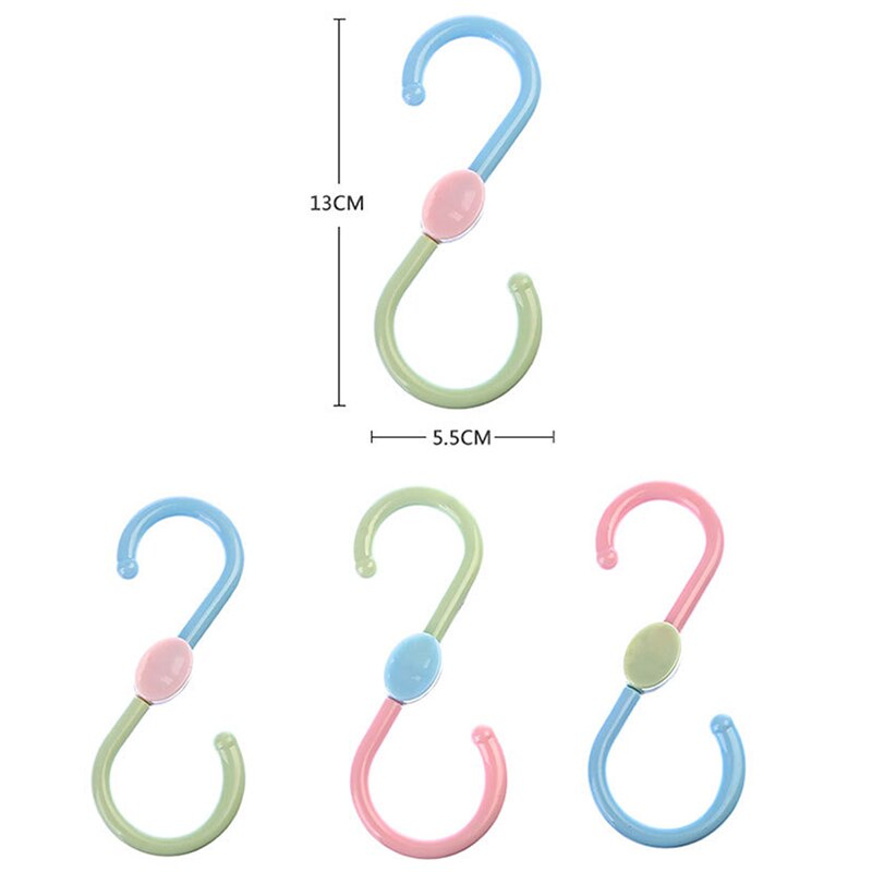 3Pcs Hanger Hook Clothing Railing Clasp 360 Degree... – Grandado