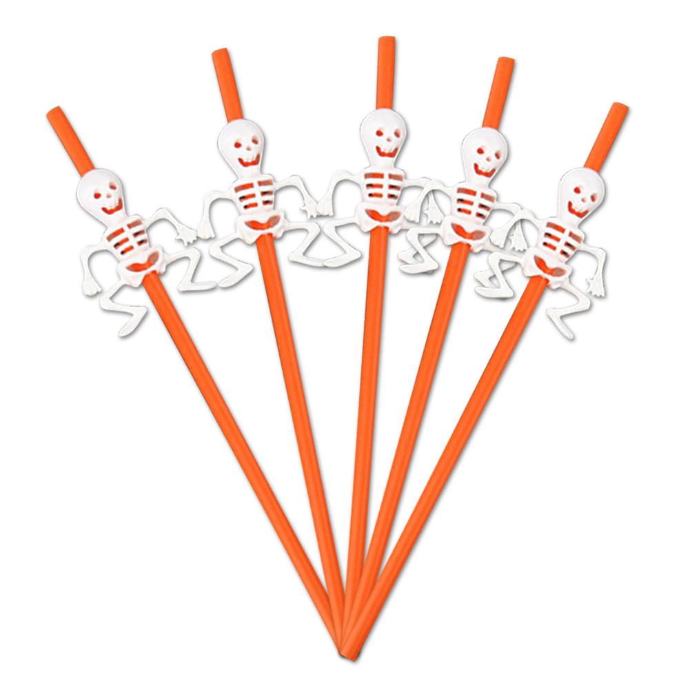 5PCS/Set Halloween Straw With Skull Pumpkin Decora... – Grandado