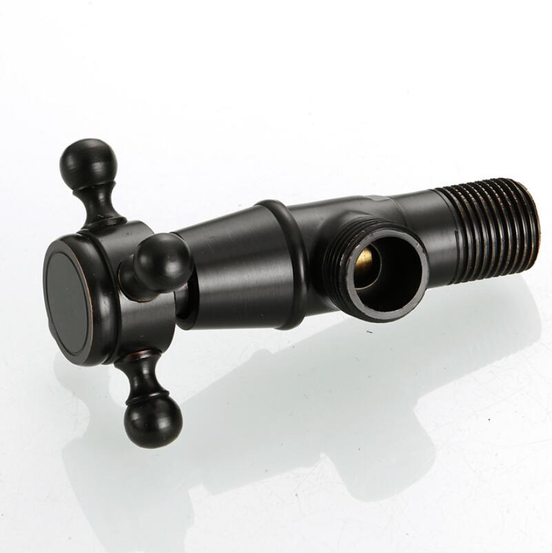 Black Brass Triangle Valve Water Control Valve Bat... – Vicedeal