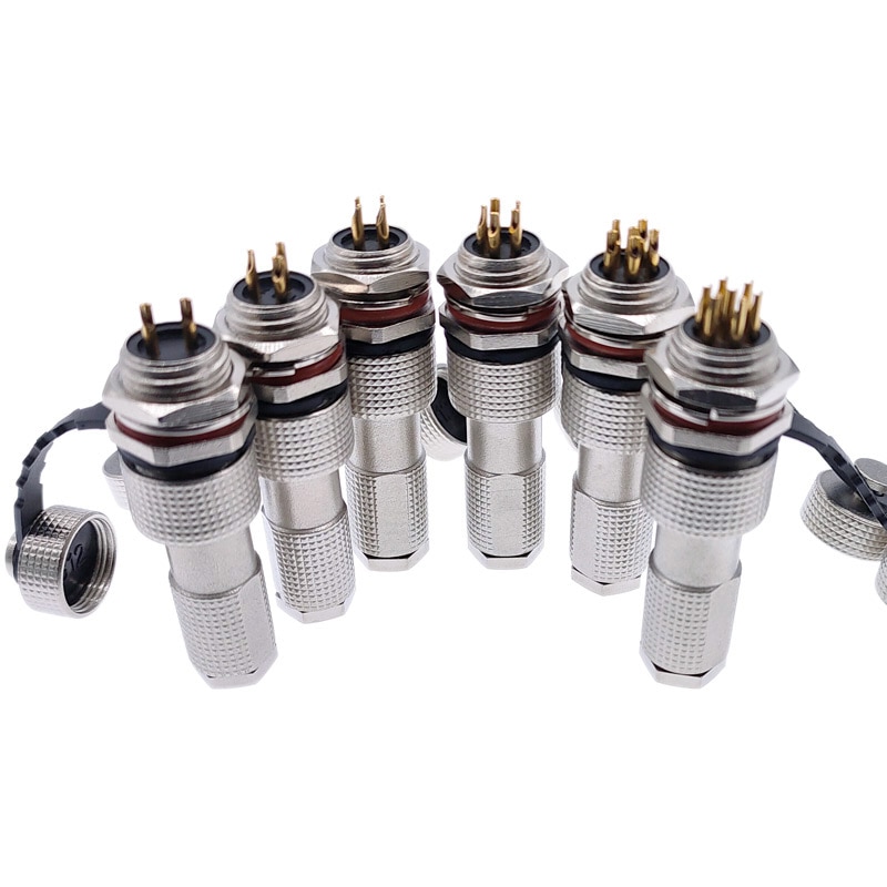 12G Metal Connector GX12 Koper Contact IP68 2pin3p... – Grandado